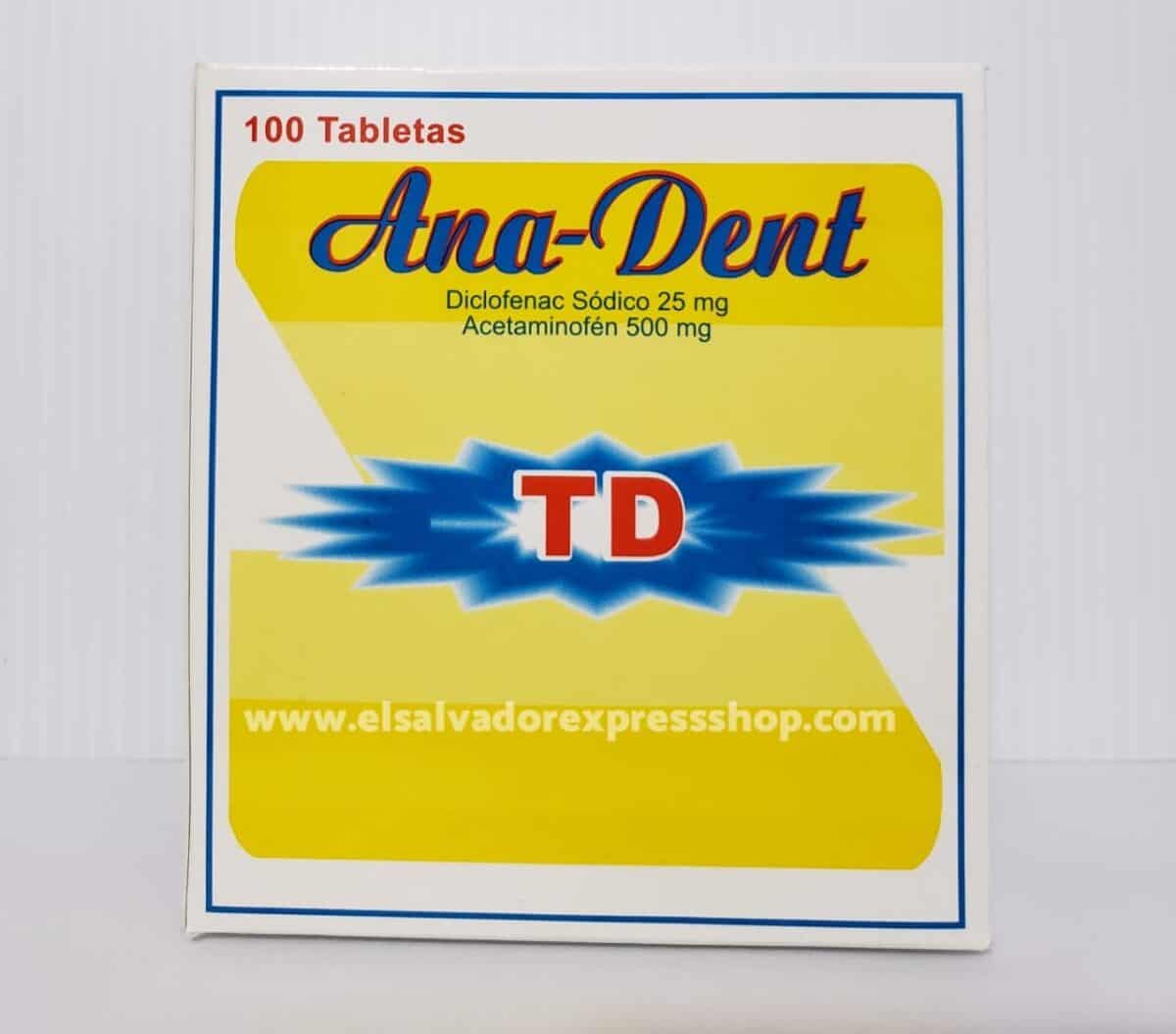 Anadent Todo Dolor x 100 Tabletas – EL SALVADOR EXPRESS SHOP