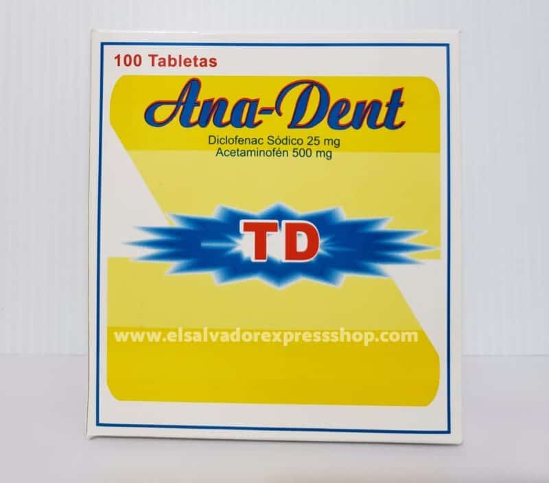 Anadent All Pain x 100 Tablets – EL SALVADOR EXPRESS SHOP