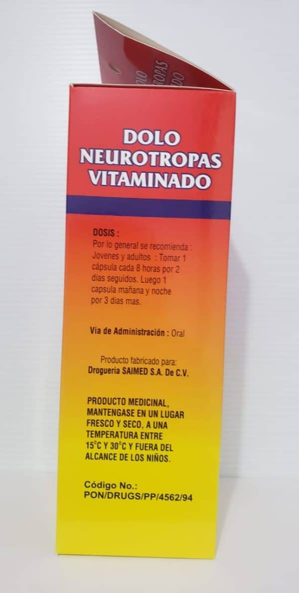 DOLONEUROTROPAS X 100 CAPSULAS - ESA SHOP VITAMINS