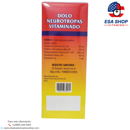 DOLONEUROTROPAS X 100 CAPSULAS - ESA SHOP VITAMINS