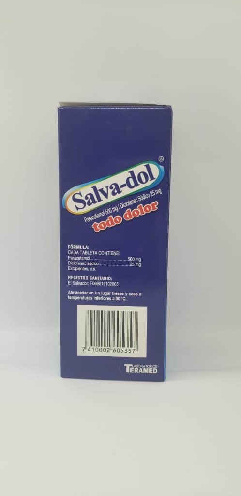 SALVADOL TODO DOLOR X 50 TABLETAS - ESA SHOP VITAMINS