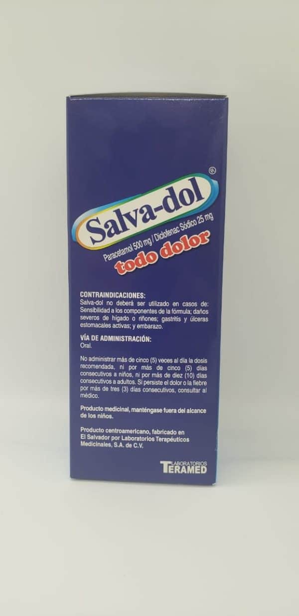 SALVADOL TODO DOLOR X 50 TABLETAS - ESA SHOP VITAMINS