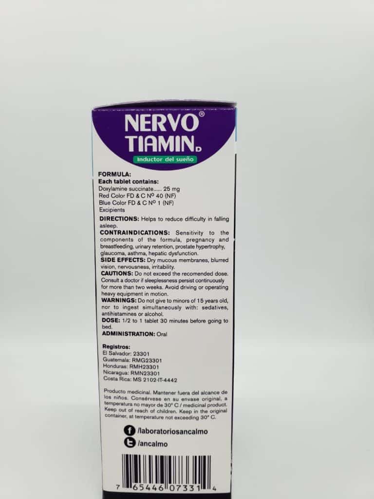 NERVOTIAMIN D 50MG X 100 TABLETAS - ESA SHOP VITAMINS