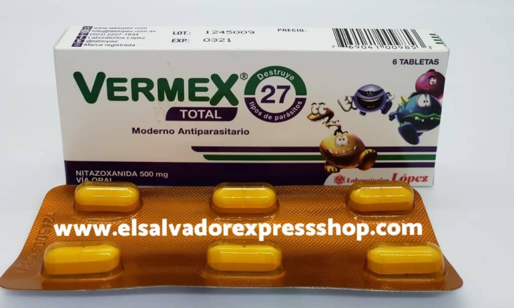 TOTAL VERMEX X 6 TABLETS – EL SALVADOR EXPRESS SHOP