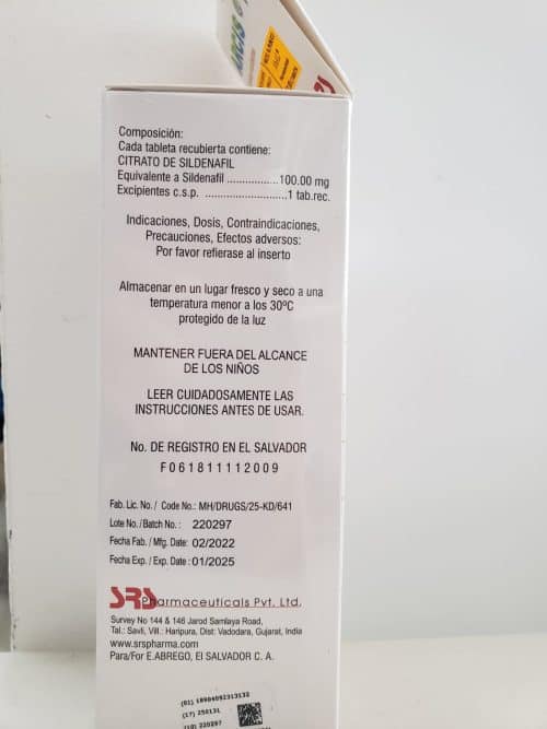 ARCIS SILDENAFIL 100 MG x 100 TABLETS - EL SALVADOR EXPRESS SHOP