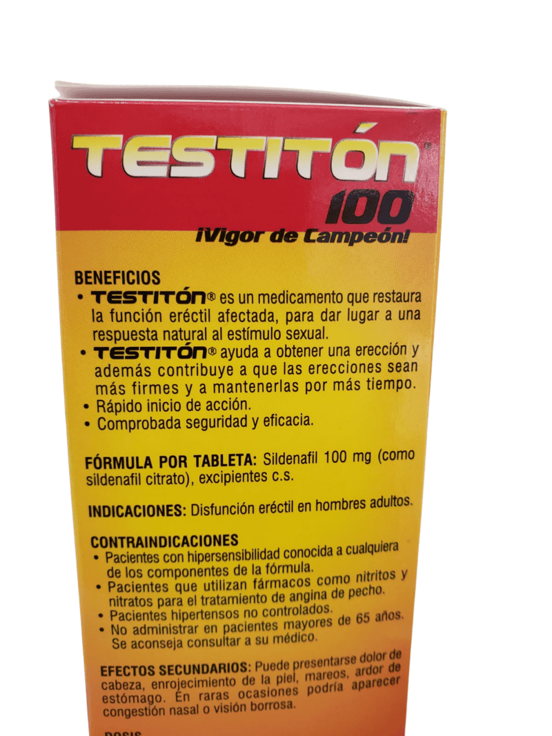 TESTITON SILDENAFIL 100 MG X 50 TABLETS - EL SALVADOR EXPRESS SHOP