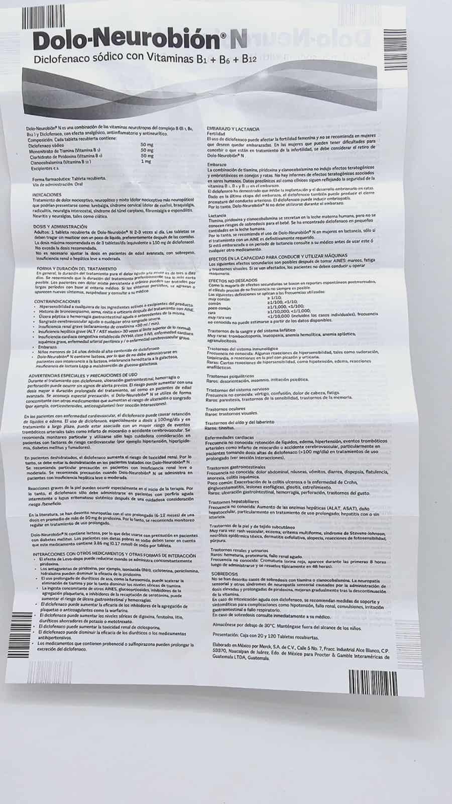 DOLONEUROBION N X 20 TABLETS – EL SALVADOR EXPRESS SHOP