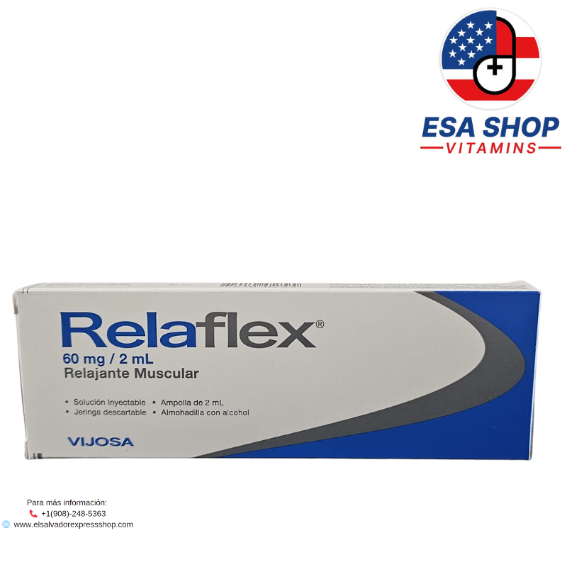 RELAFLEX X 1 INJECTION 60 Mg/2 Ml - EL SALVADOR EXPRESS SHOP